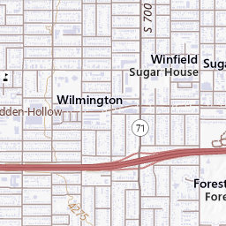 Sugar House Shopping Center Topo Map UT, Salt Lake County (Sugar House ...