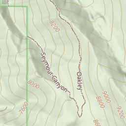 Hoyt Peak Topo Map UT, Summit County (Hoyt Peak Area)