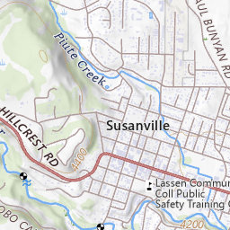 Mapa De Susanville, California Susanville, CA BLM Surface Mgmt.