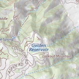 Lookout Mountain Colorado Map Golden Singletrack Maps