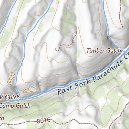 West Anvil Point Topo Map CO, Garfield County (Anvil Points Area)