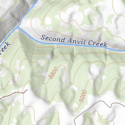 West Anvil Point Topo Map CO, Garfield County (Anvil Points Area)