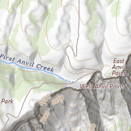 West Anvil Point Topo Map CO, Garfield County (Anvil Points Area)
