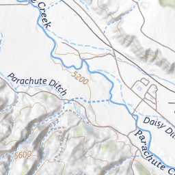Mapa De Parachute Colorado Parachute, Colorado Trails & Trail Maps