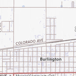 Burlington Colorado Map