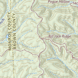 Yellowwood State Forest Map Tecumseh Trail Map – Brown County