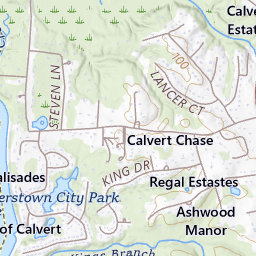 Calvert County Street Map