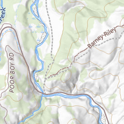 Barney Riley Trail Topo Map CA, Alpine County (Heenan Lake Area)