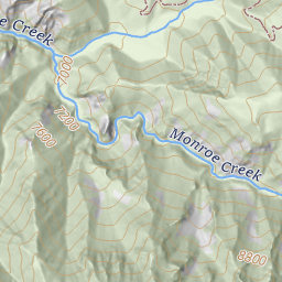 Koosharem Guard Station Scrub Flat Trail Topo Map UT, Sevier County ...