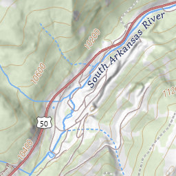 Garfield Topo Map CO, Chaffee County (Garfield Area)