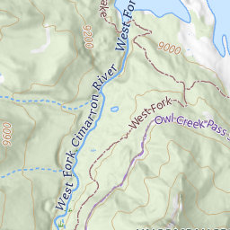 Cimarron River Map