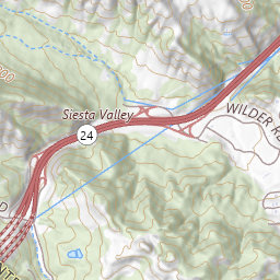 Topographics Map Of Orinda Ca