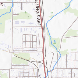 Oakland County Complex Map Oakland Field Topo Map IL, Jackson County