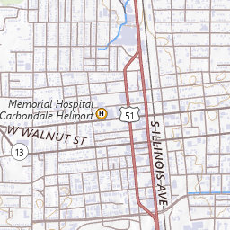 Oakland County Complex Map Oakland Field Topo Map IL, Jackson County