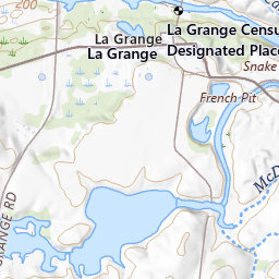 La Grange California Map