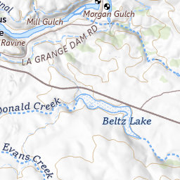 La Grange California Map