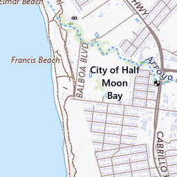 Half Moon Bay Beaches Map Half Moon Bay Beach | 24h Dog Friendly Beach