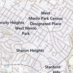 Menlo Park California Map