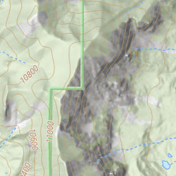 Navajo Peak Topo Map CO, Archuleta County (Chama Peak Area)