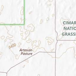Cimarron National Grassland Map Cimarron National Grassland By Emily