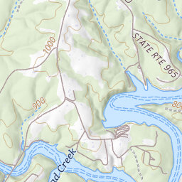 Smith Mountain Lake Contour Map