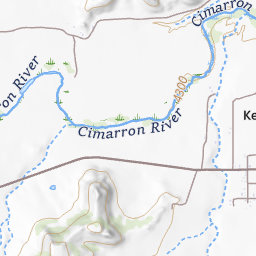 Cimarron River Map
