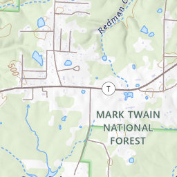 Topo Map Of Lake Wappapello
