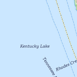 Mapa Del Lago Jonathan Creek, Kentucky
