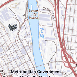 Nashville Tennessee Elevation Map