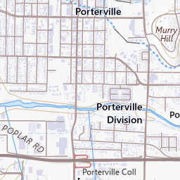 Porterville California Map