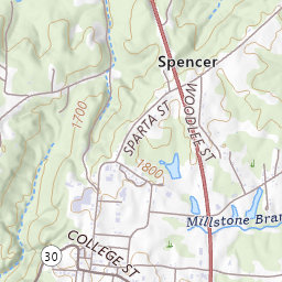 Large Map Of Spencer Tennessee Rand McNally Tennessee State Wall Map