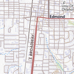 Road Map Of Edmond Oklahoma