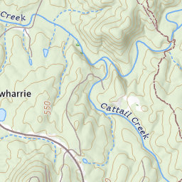 Uwharrie Topo Map NC, Montgomery County (Badin Area)