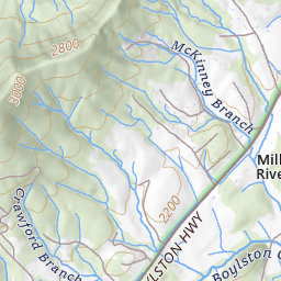 Forge Mountain Topo Map NC, Henderson County (Horse Shoe Area)
