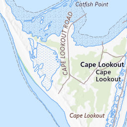 Cape Lookout Map Cape Lookout Bight Map