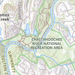 Chattahoochee River National Recreation Area Map