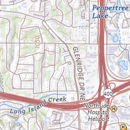 Sandy Springs Map