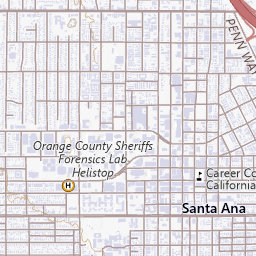 Santa Ana California Map