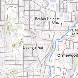 Atlanta Topo Map GA, Fulton County (Southwest Atlanta Area)