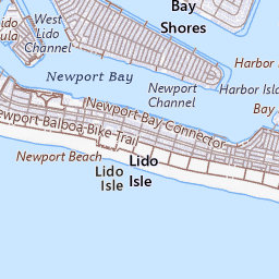 Harbor Island Newport Beach Map Map Of Newport Harbor, Orange County,
