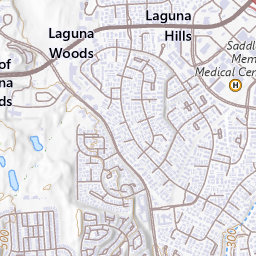 Saddleback Valley California Map