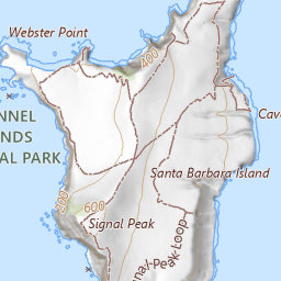 Santa Barbara Island Map Map Of Santa Rosa Island, The Santa Barbara