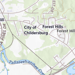 Historic Maps Of Talladega County