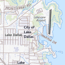 Lake Dallas City Map