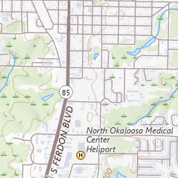 Crestview Florida Topographic Map