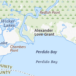 Map Of Perdido River Fl