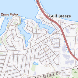 North Gulf Breeze Florida Map