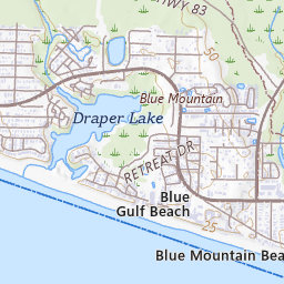 Blue Mountain Beach Florida Map