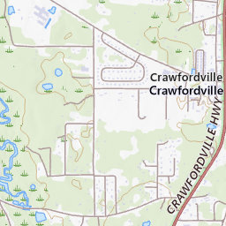 Mapa De Crawfordville, Florida 51 Janet Dr, Crawfordville, FL 32327