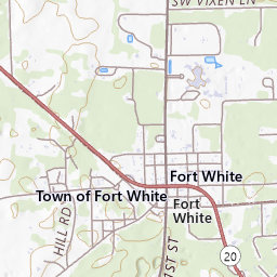 Mapa De Fort White, Florida Fort Lauderdale Florida Map Print In